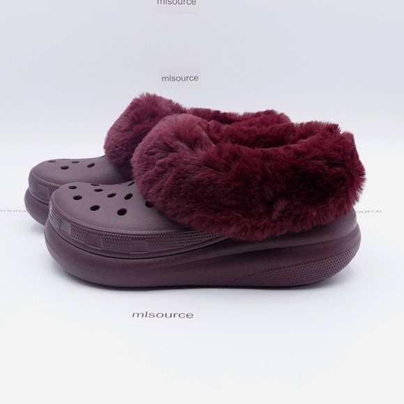 CROCS | Shoes | New Crocs Furever Crush Lined Platform Clogs 284466wd ...